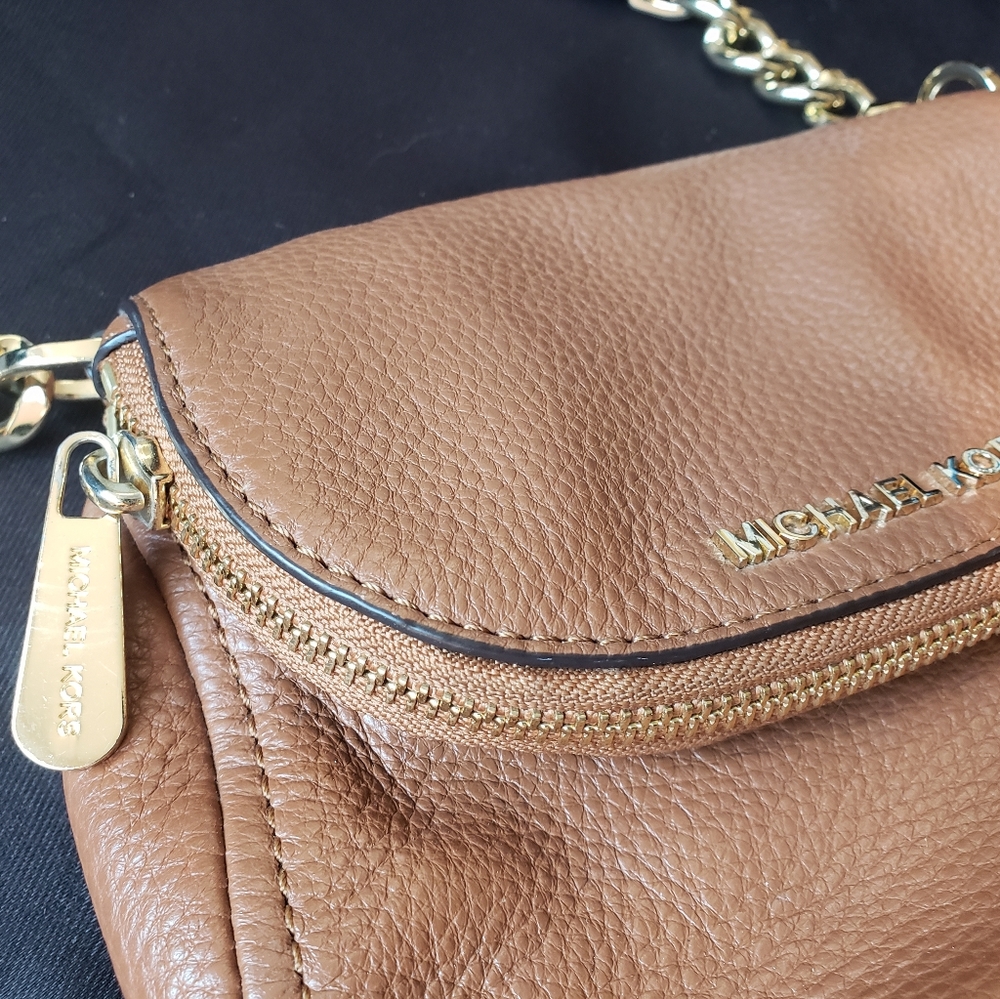 Small Tan Leather Purse - Gem